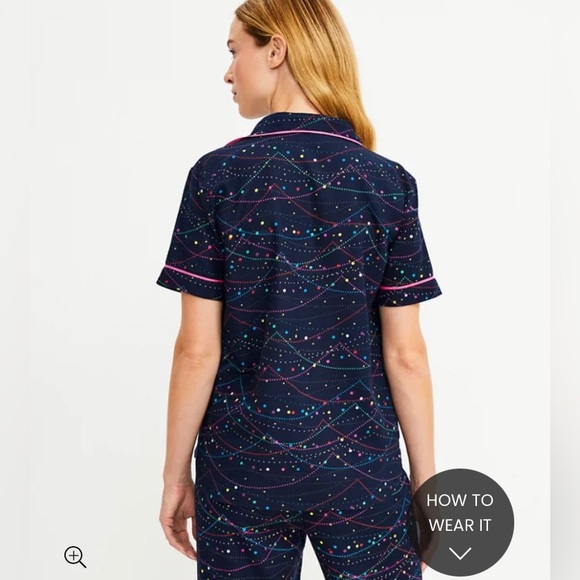 LOFT | Intimates & Sleepwear | Loft Nwt Holiday Lights Traditional ...